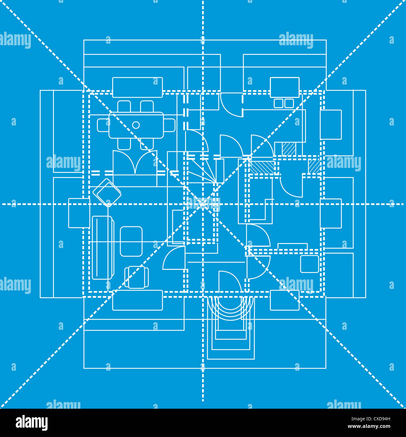 Illustration showing floor plan hi-res stock photography and images - Alamy