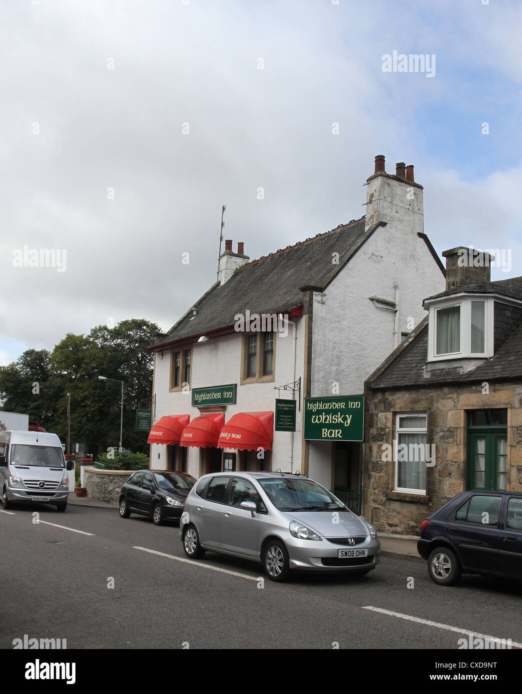 Exterior of Highlander Inn Craigellachie Scotland September 2012 Stock ...