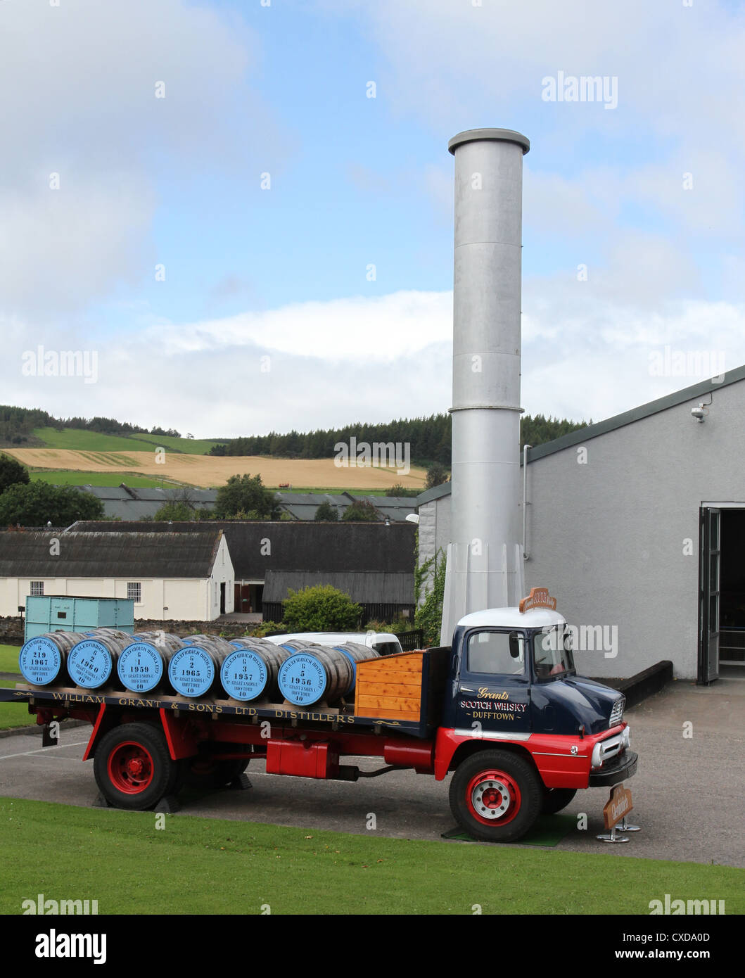 Historic truck Glenfiddich Distillery Dufftown Scotland September 2012 ...