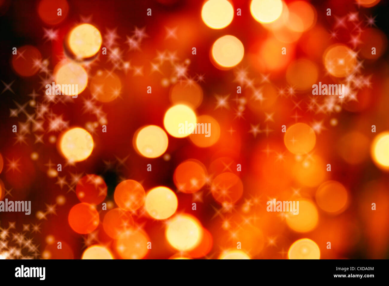 Abstract background of christmas lights Stock Photo - Alamy