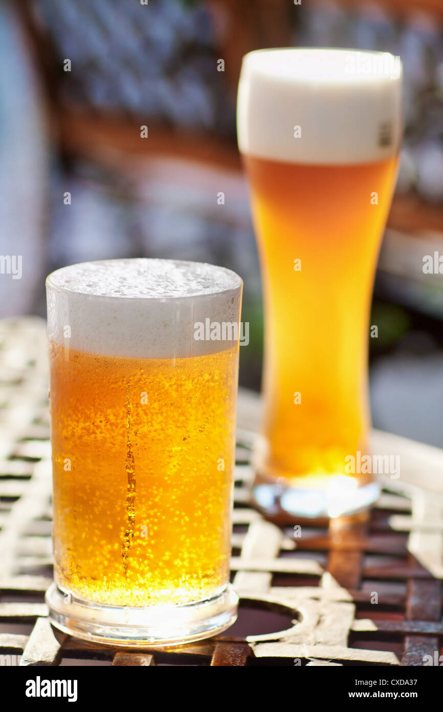 Glass of beer Stock Photo - Alamy