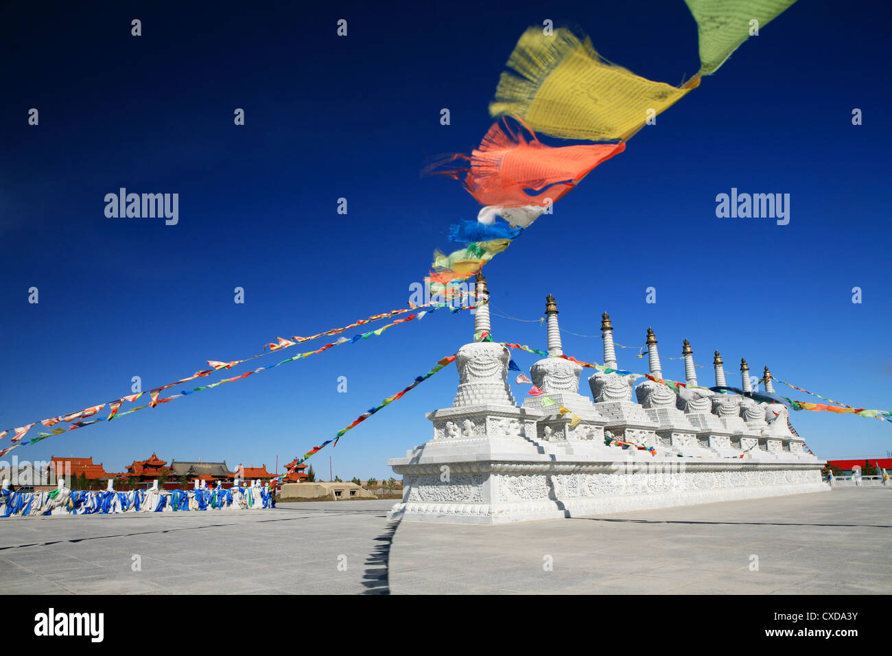 Kanjur auspicious temple praying that column Stock Photo - Alamy