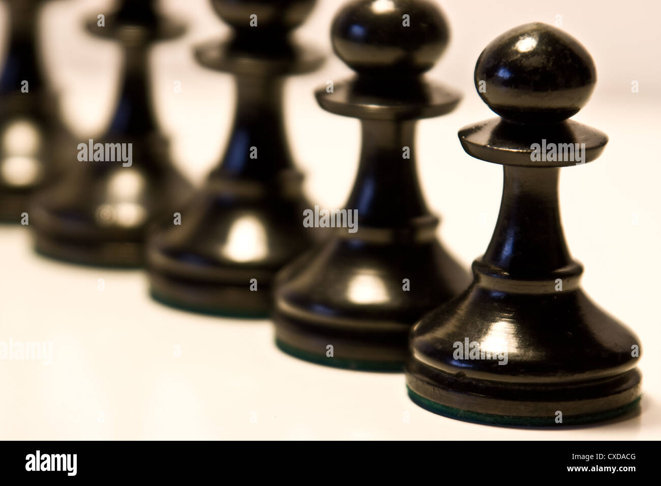 Close up photo of pawns from a chess set Stock Photo - Alamy