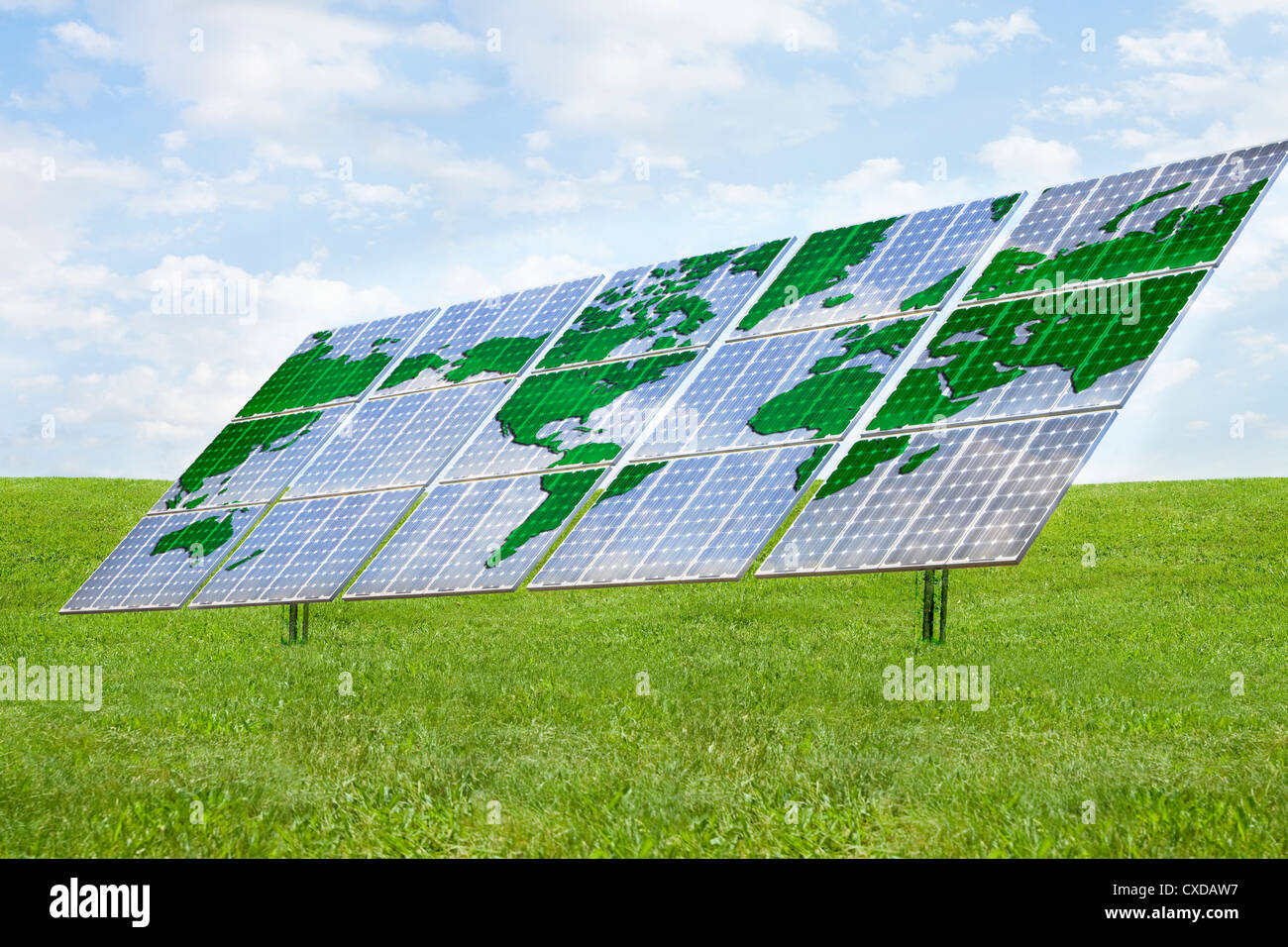 Solar map of the world hi-res stock photography and images - Alamy