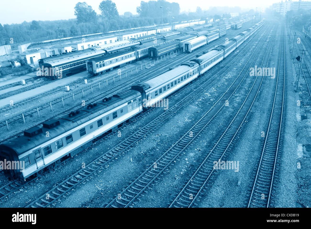 train maintenance field Stock Photo - Alamy