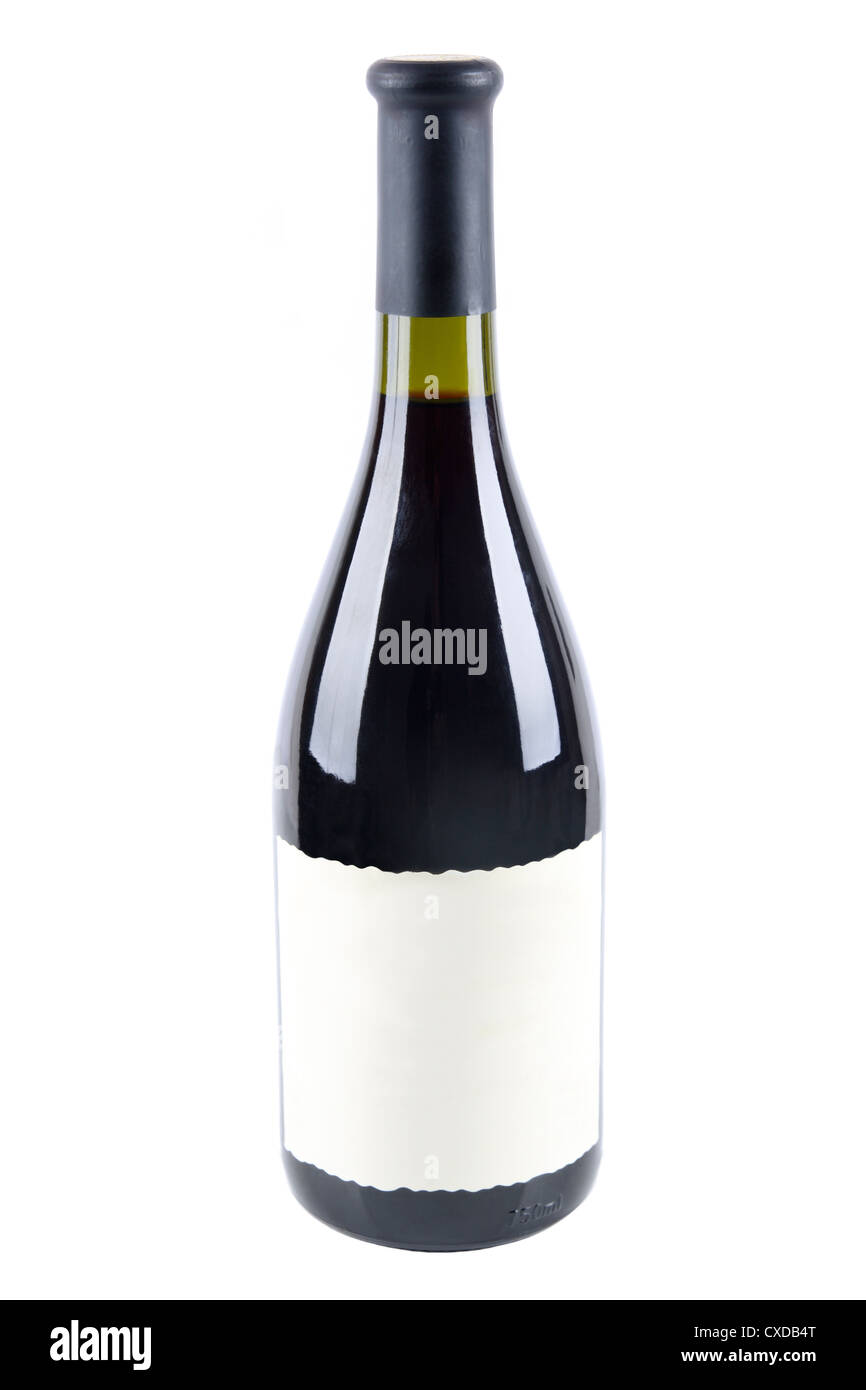 Bottle wine empty label Cut Out Stock Images & Pictures - Alamy