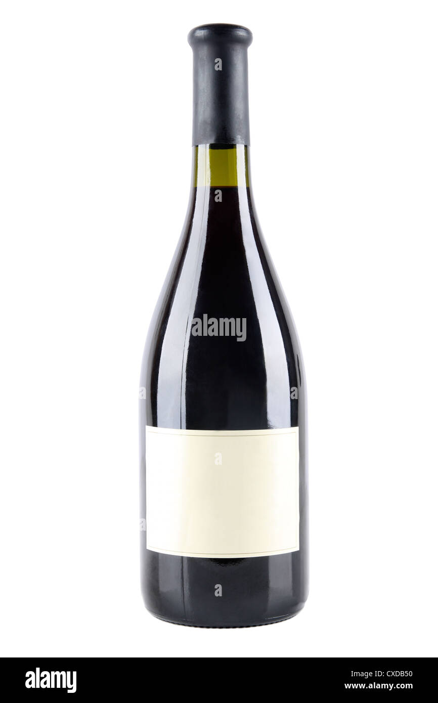 Bottle wine empty label Cut Out Stock Images & Pictures - Alamy