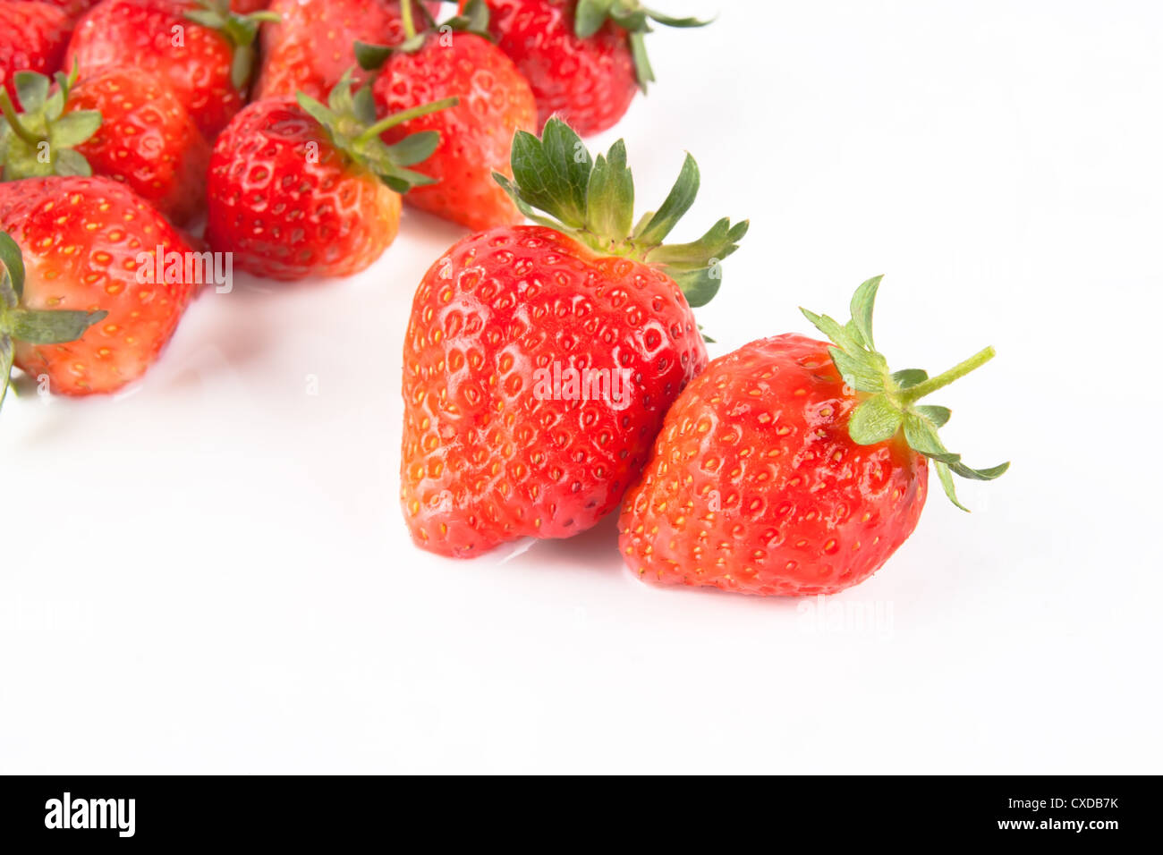 Juicy ripe big red strawberries hi-res stock photography and images - Alamy