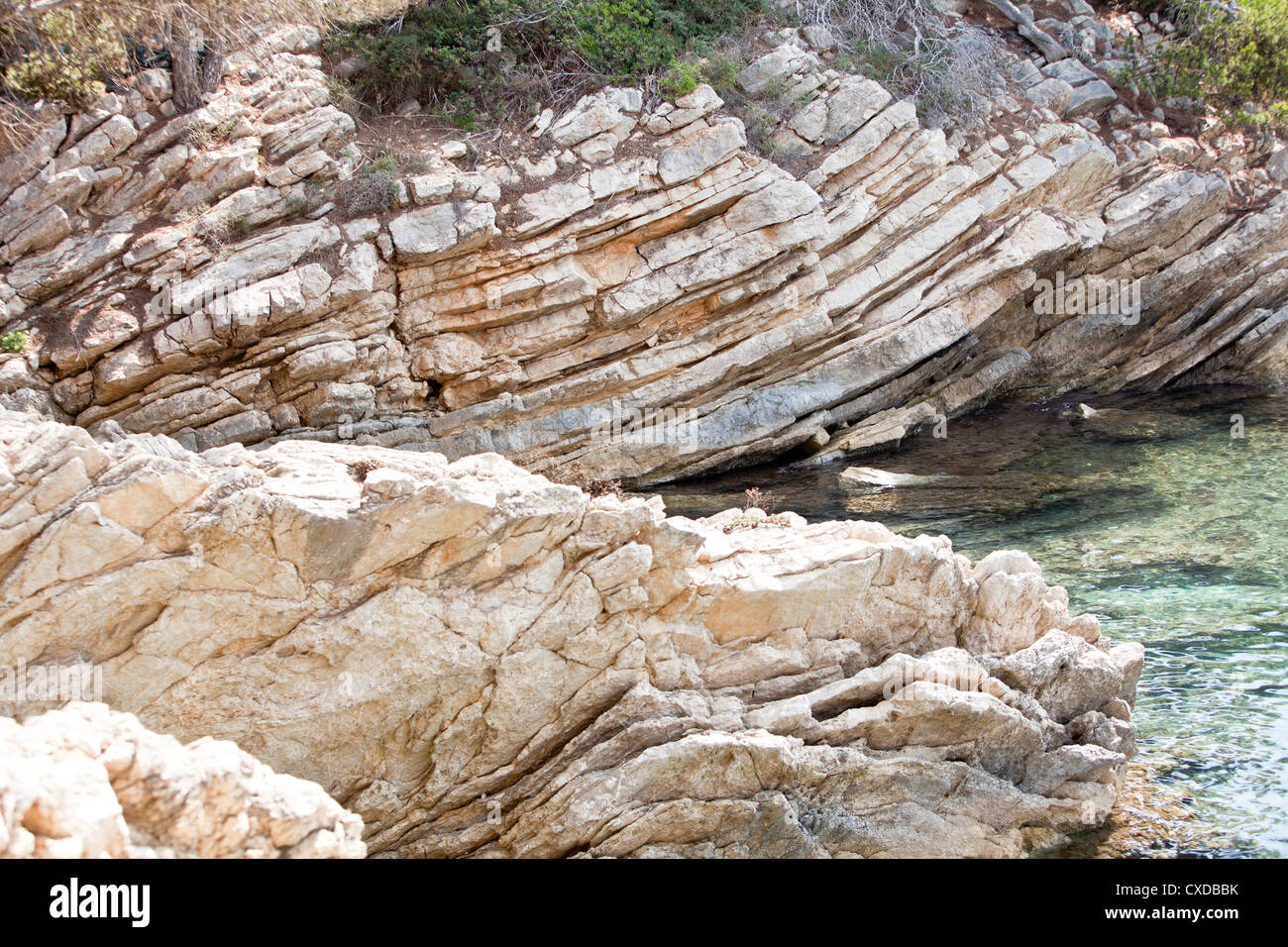 beautiful riffs rock stone sea ocean in summer vacation tropical Stock ...