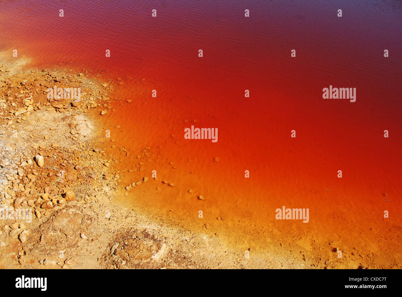 Dry land and toxic water hi-res stock photography and images - Alamy