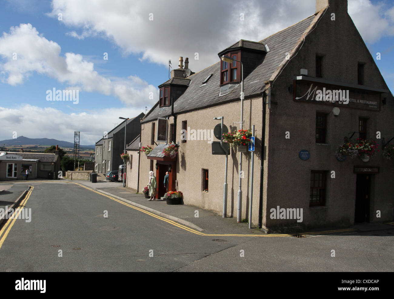 Oldmeldrum street scene Scotland September 2012 Stock Photo - Alamy