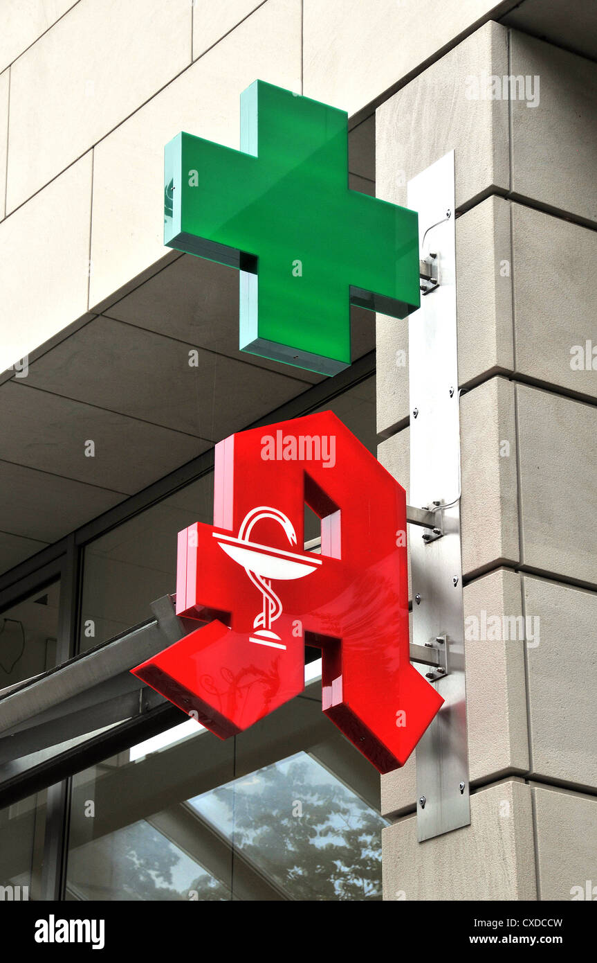 Pharmacy sign Berlin Germany Stock Photo - Alamy