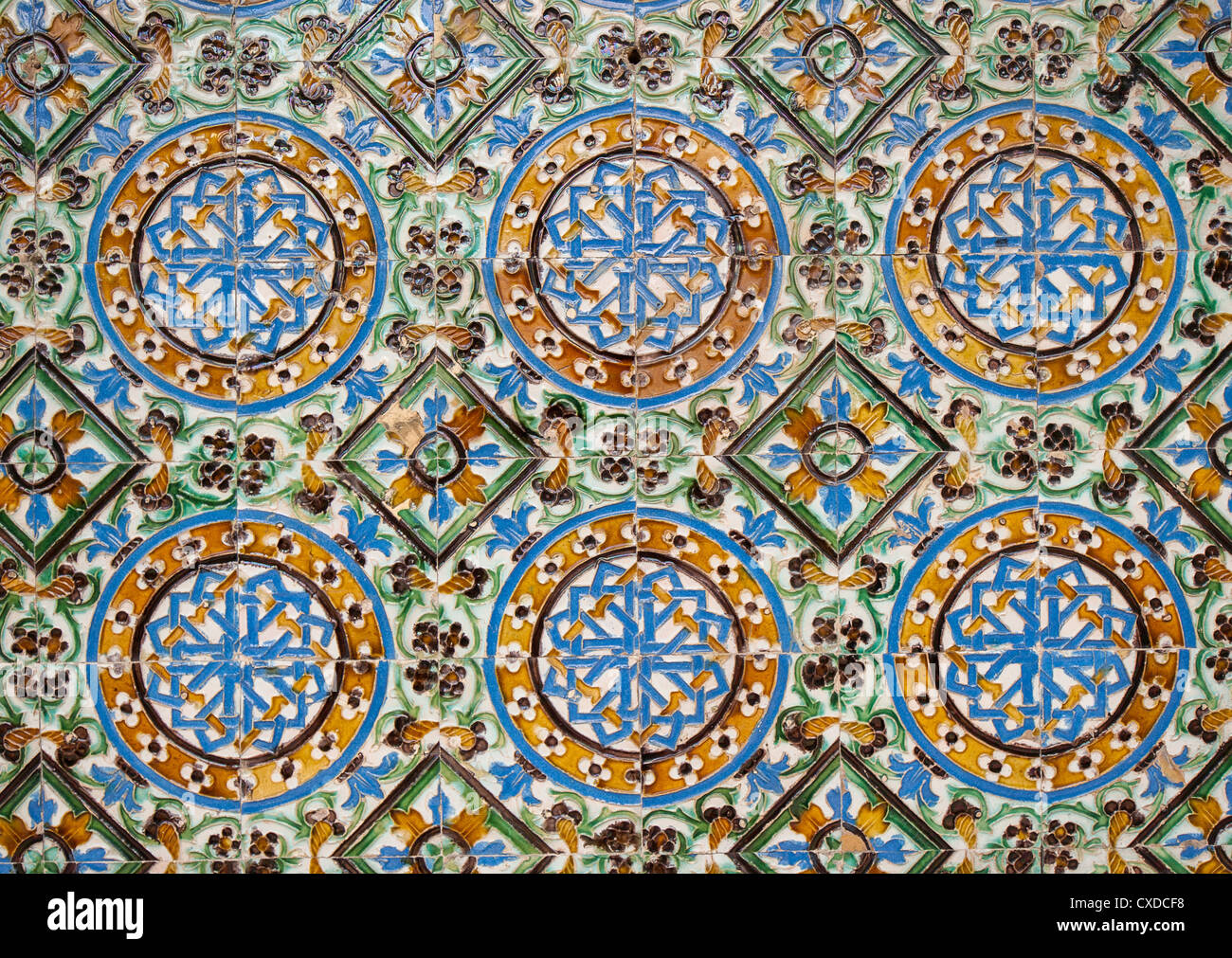 Ancient tile mural detail hi-res stock photography and images - Alamy