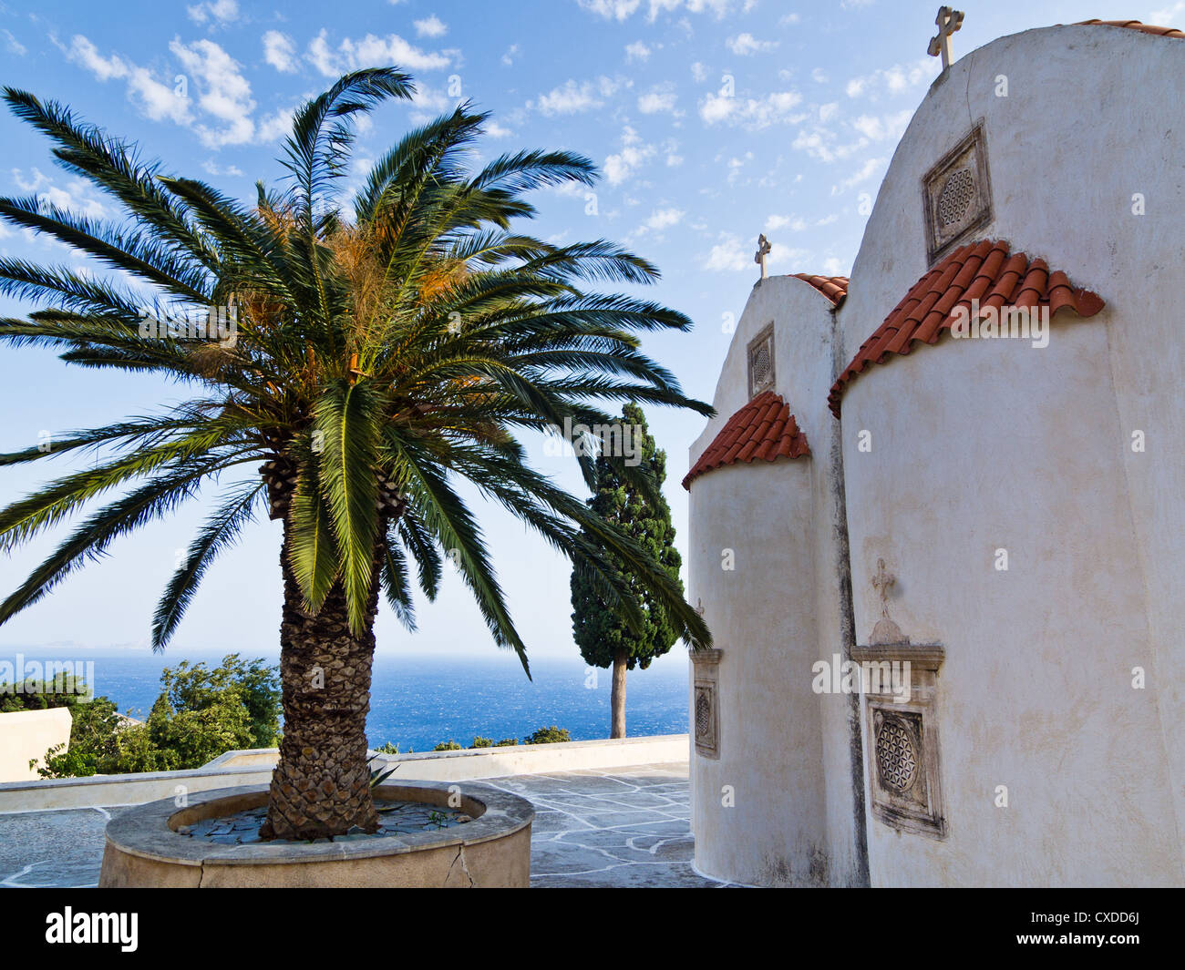 Preveli monastery at the south-west coast of Crete island Stock Photo ...