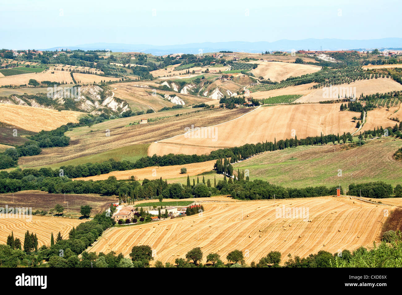 Tuscany summer landscape Stock Photo - Alamy
