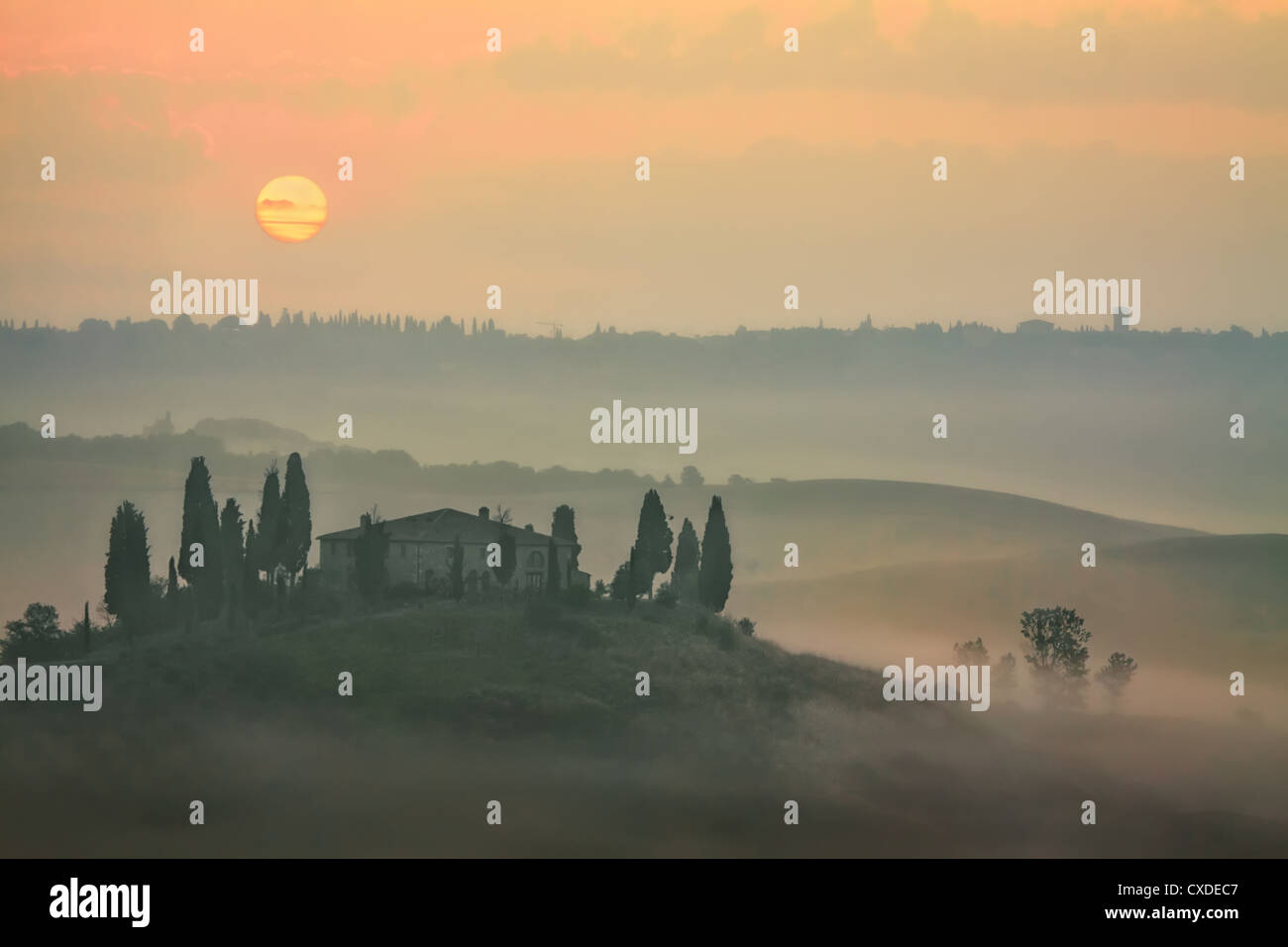 Landscape in Tuscany Stock Photo - Alamy