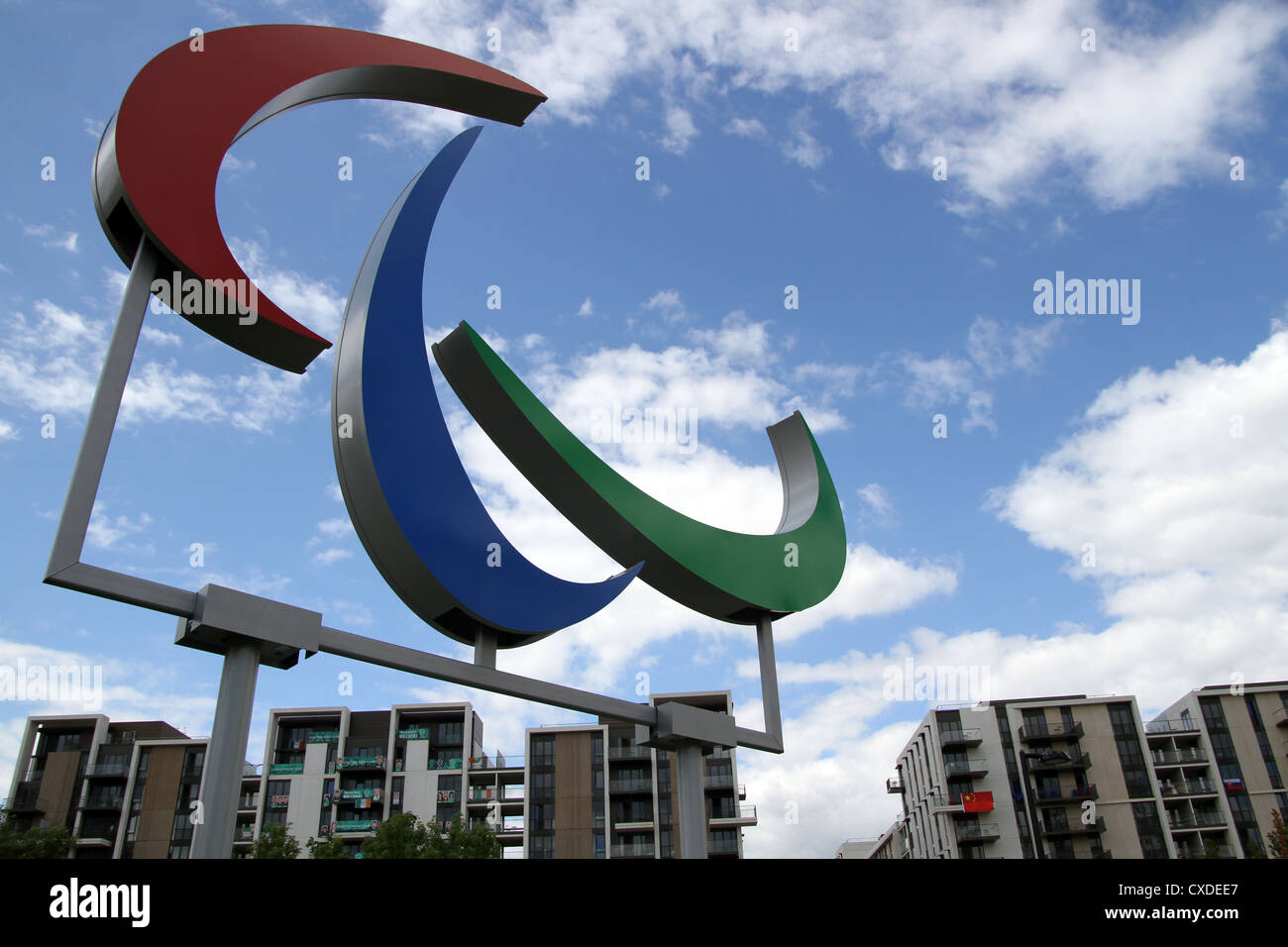 Agitos symbol in athletes village hi-res stock photography and images ...
