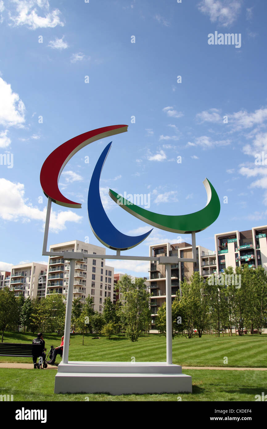 Agitos symbol in athletes village hi-res stock photography and images ...