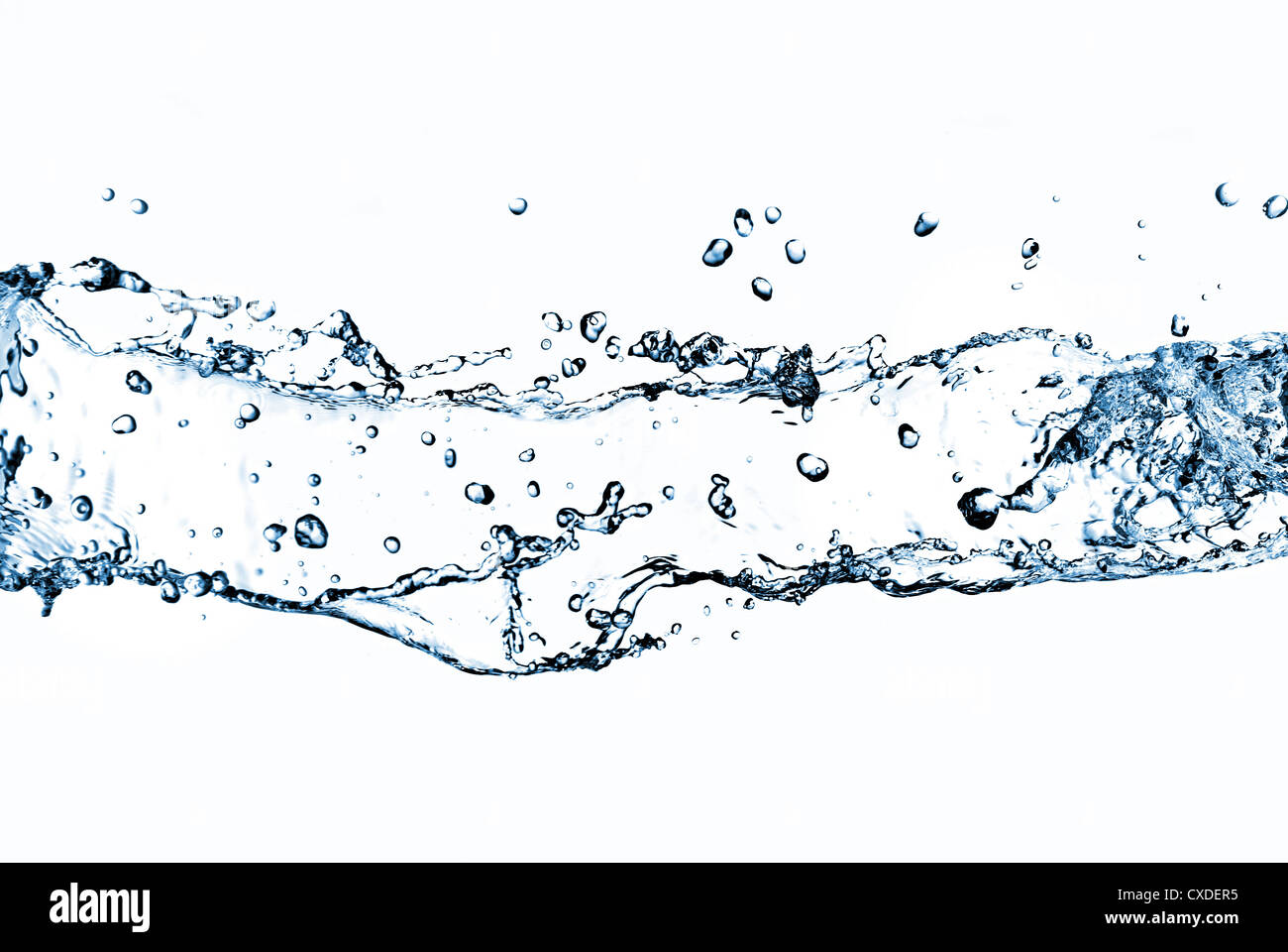 water splash with bubbles isolated on white Stock Photo - Alamy