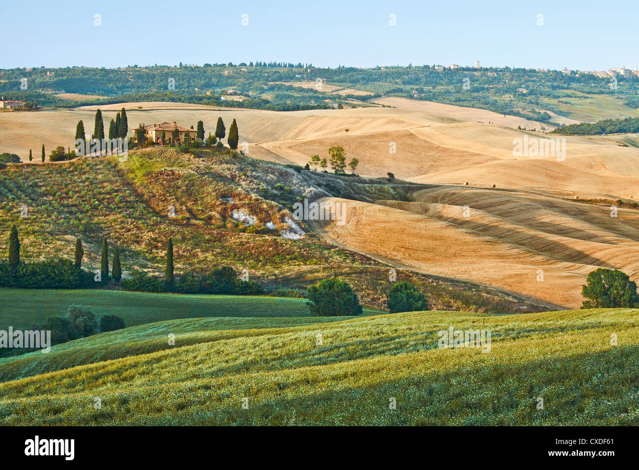 Tuscany summer landscape Stock Photo - Alamy