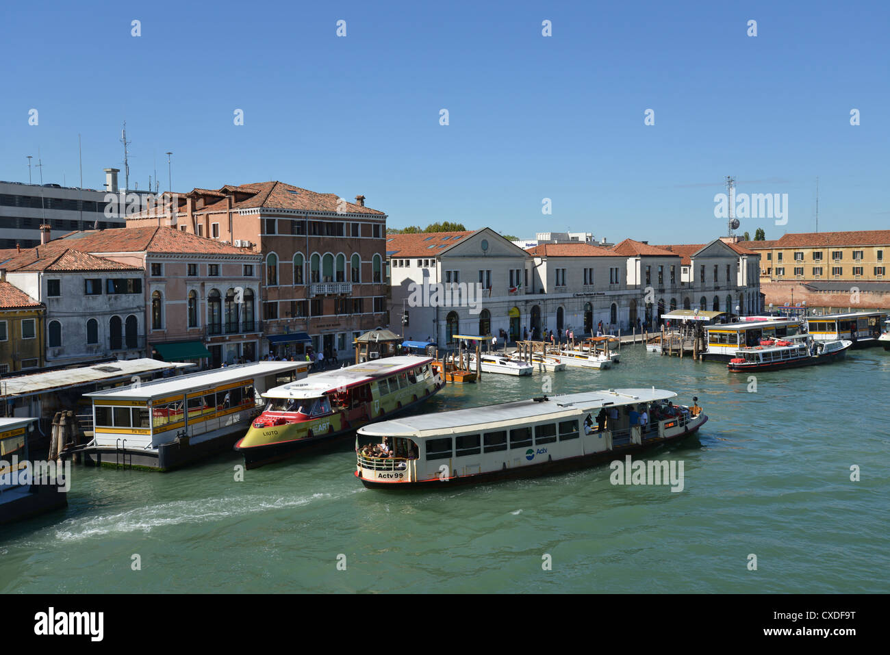 Ferry Terminal on Grande Canal, Venice, Venice Province, Veneto Region ...