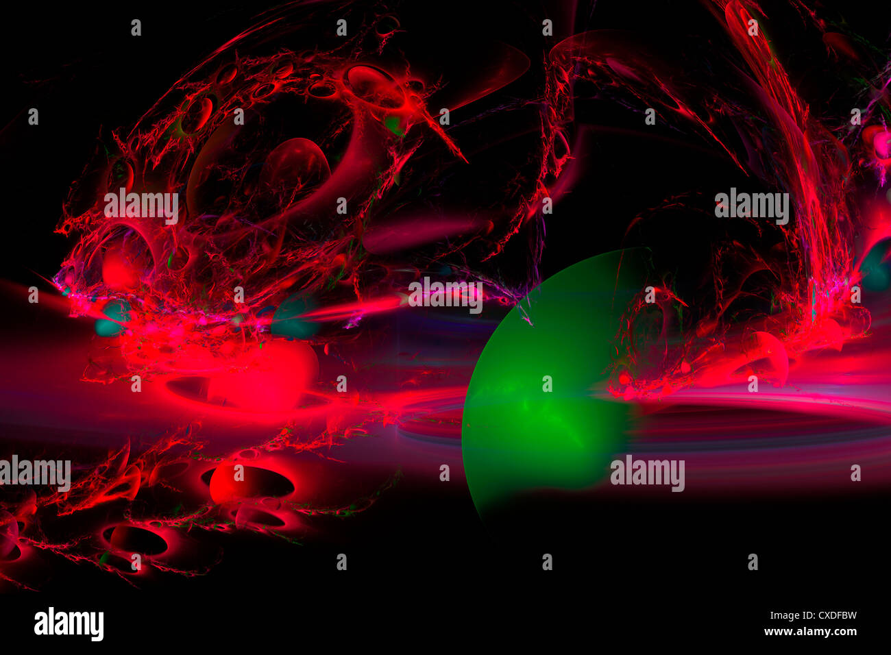 Computer generated sphere abstract fractal flame psychedelic art Stock ...