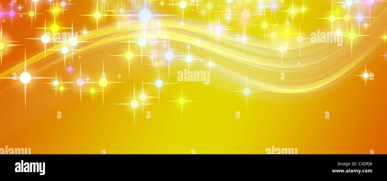 Fantastic Christmas wave design with glowing stars Stock Photo - Alamy
