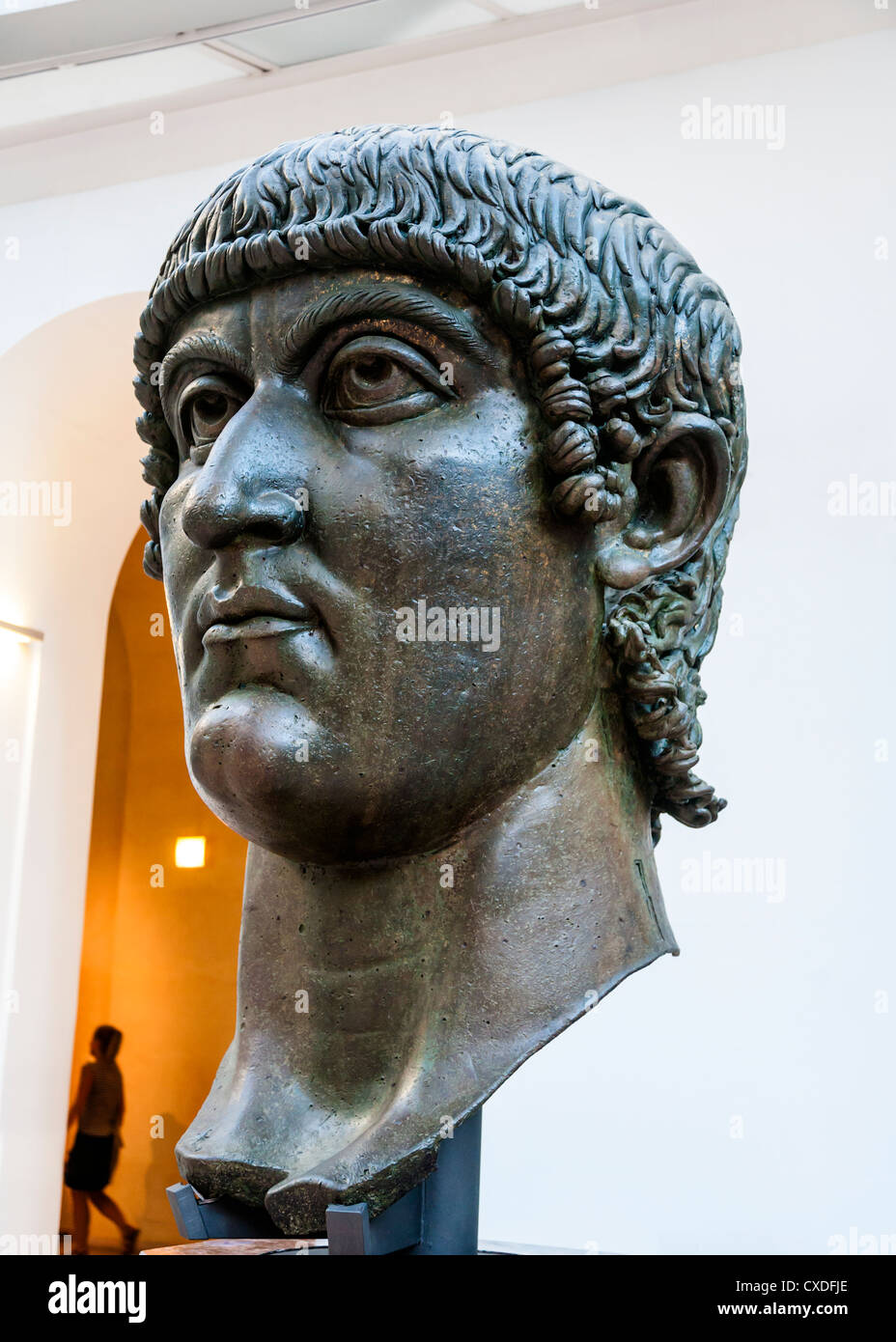 Bronze head of Emperor Constantine II, Flavius Claudius Constantinus ...