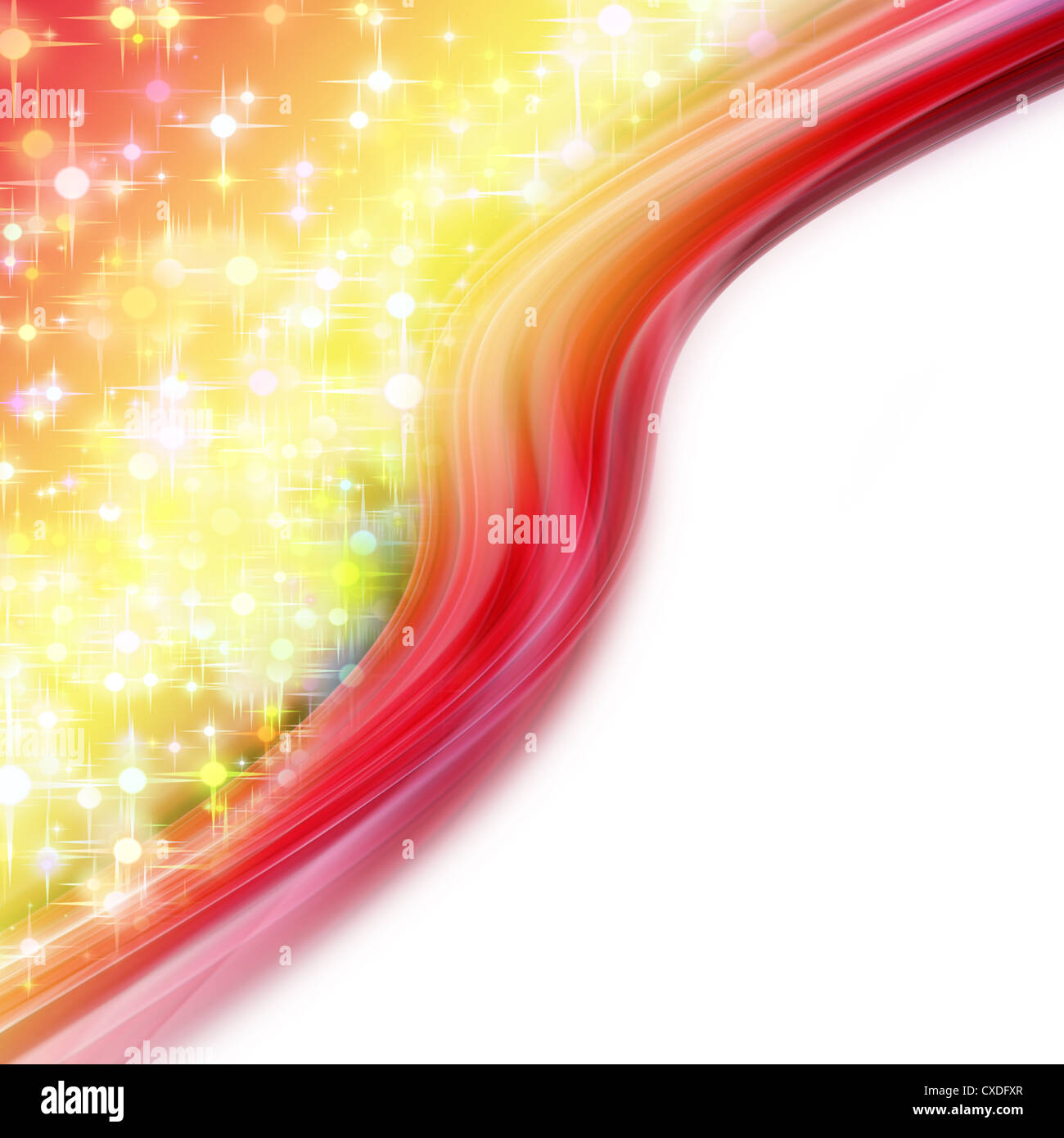 Fantastic Christmas wave design with glowing stars Stock Photo - Alamy