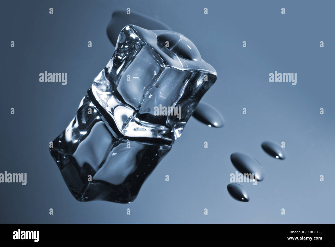 ice cube with water drops Stock Photo - Alamy