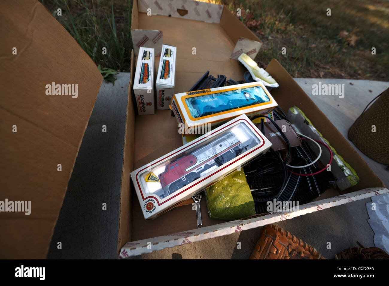 Toy train set in box hi-res stock photography and images - Alamy