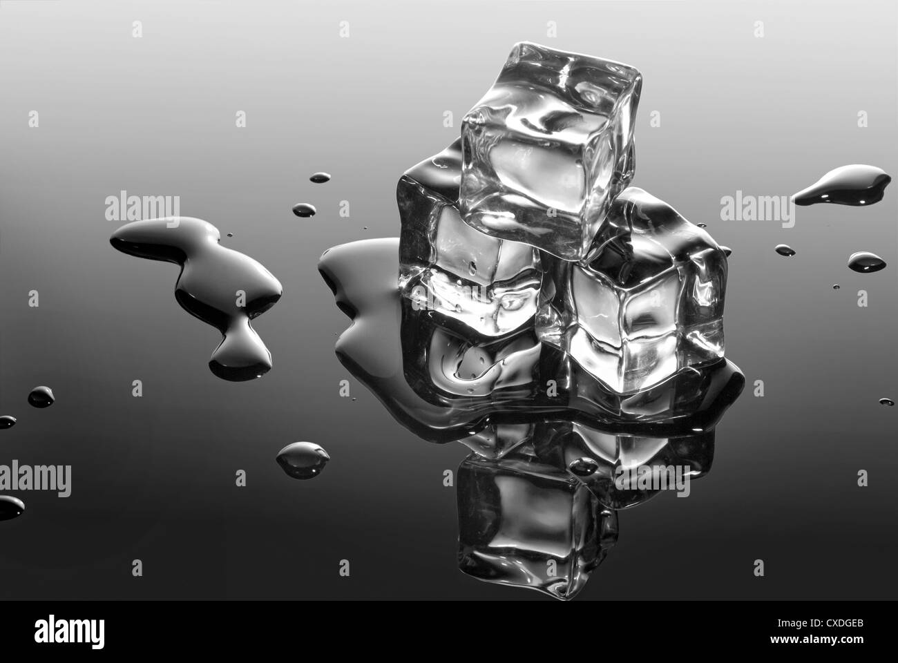ice cubes with water drops Stock Photo - Alamy