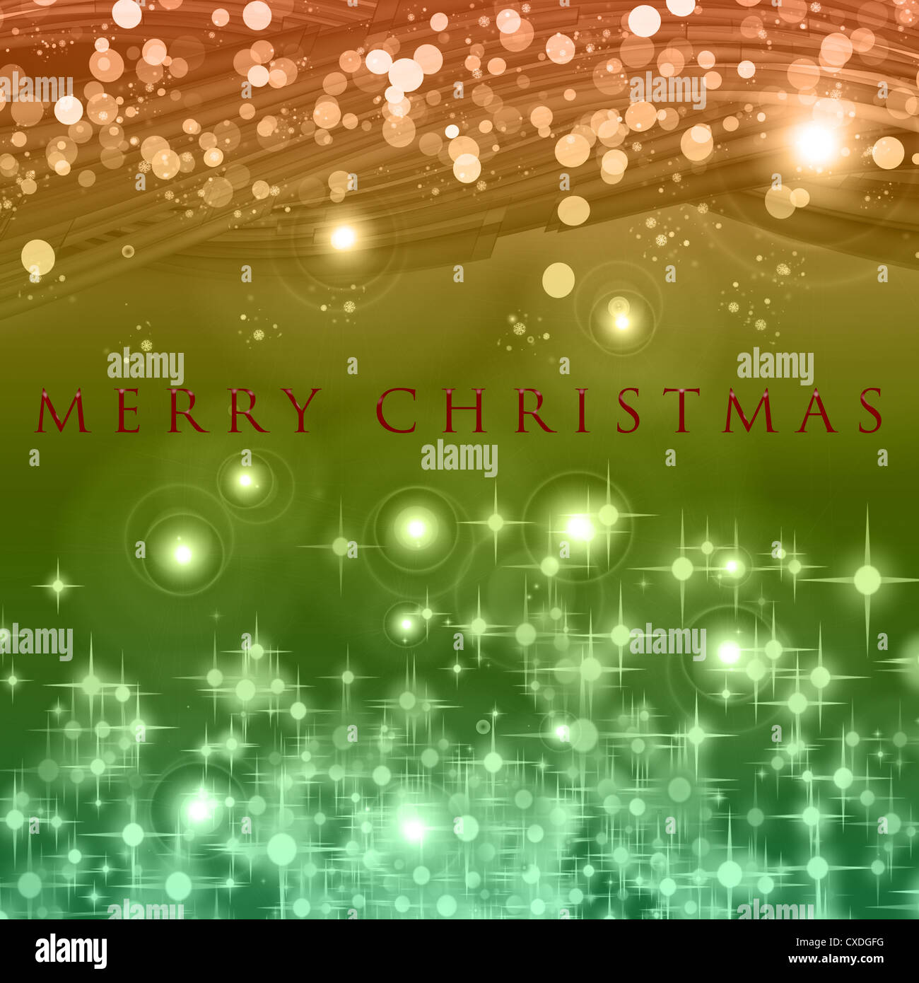 Fantastic Christmas wave design with snowflakes and glowing stars Stock ...