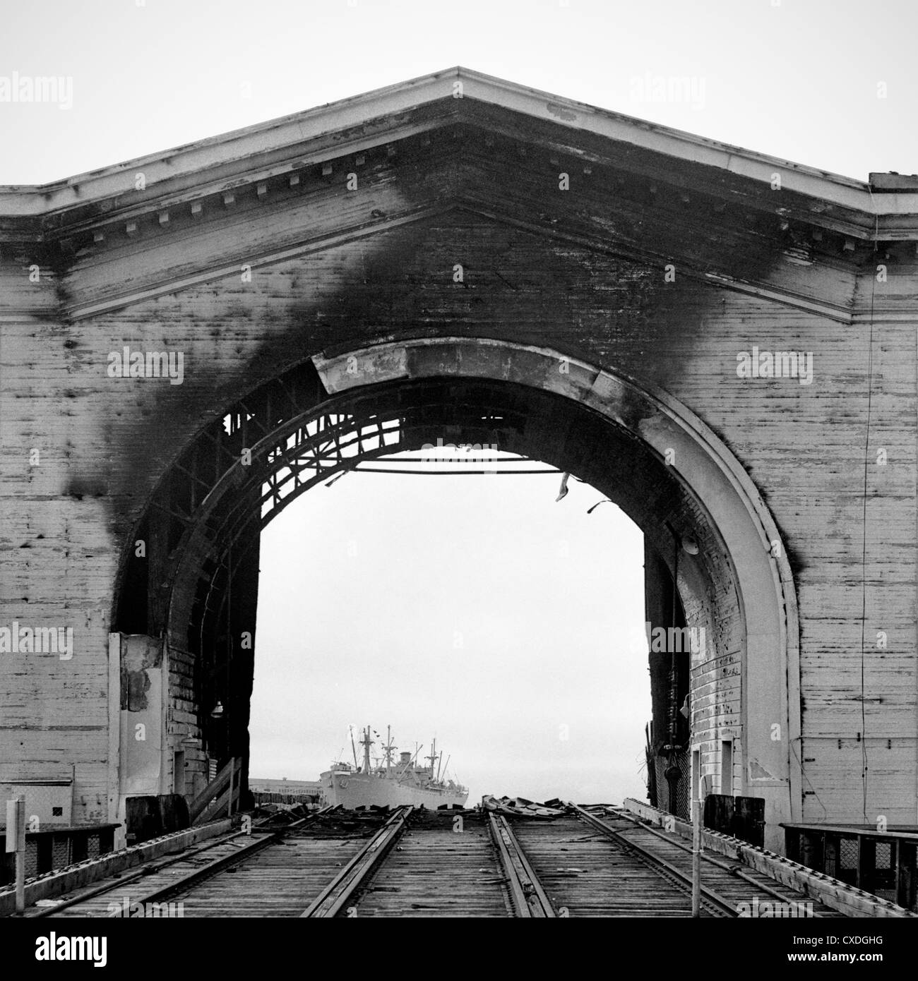 Fire arch Black and White Stock Photos & Images - Alamy