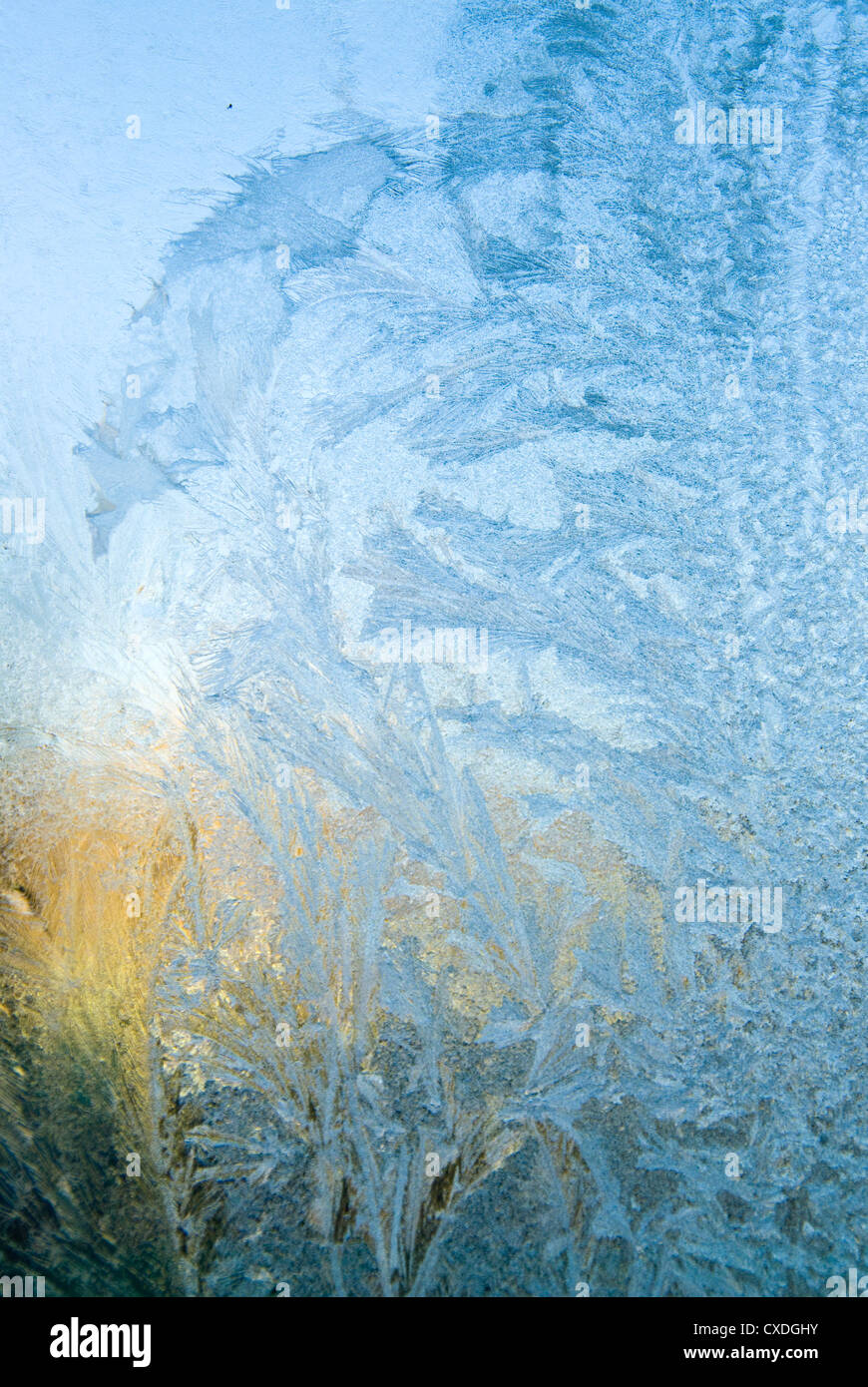 ice on a window Stock Photo - Alamy