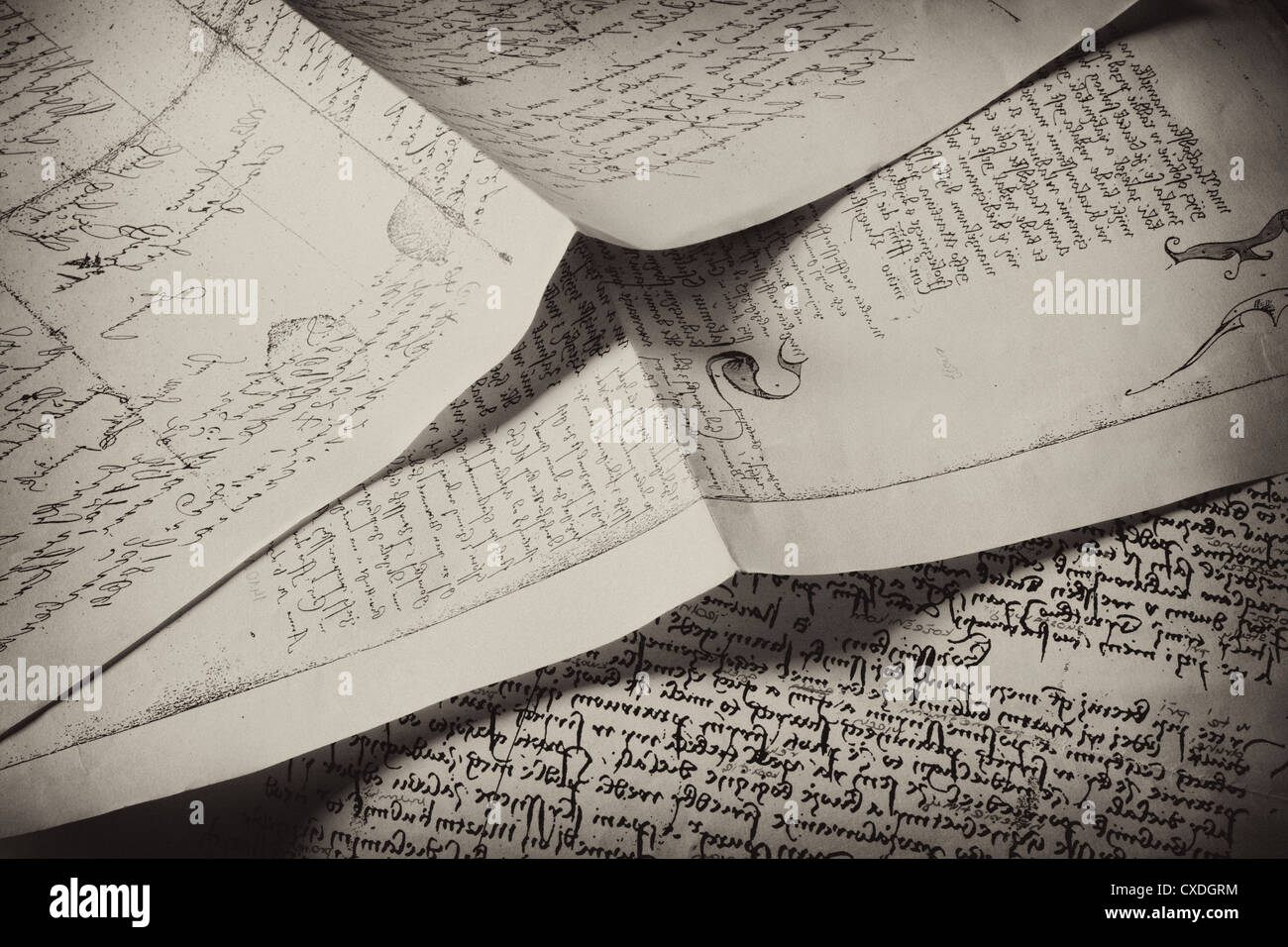 Colored vintage letters as background Stock Photo - Alamy