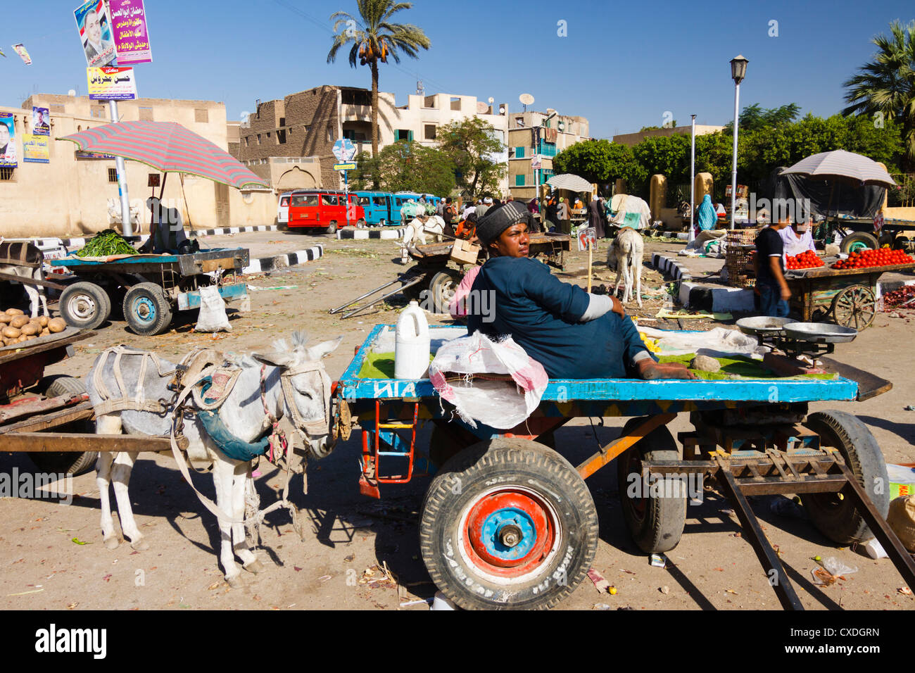 Rural market scene in Akhmim, Sohag, Egypt Stock Photo - Alamy