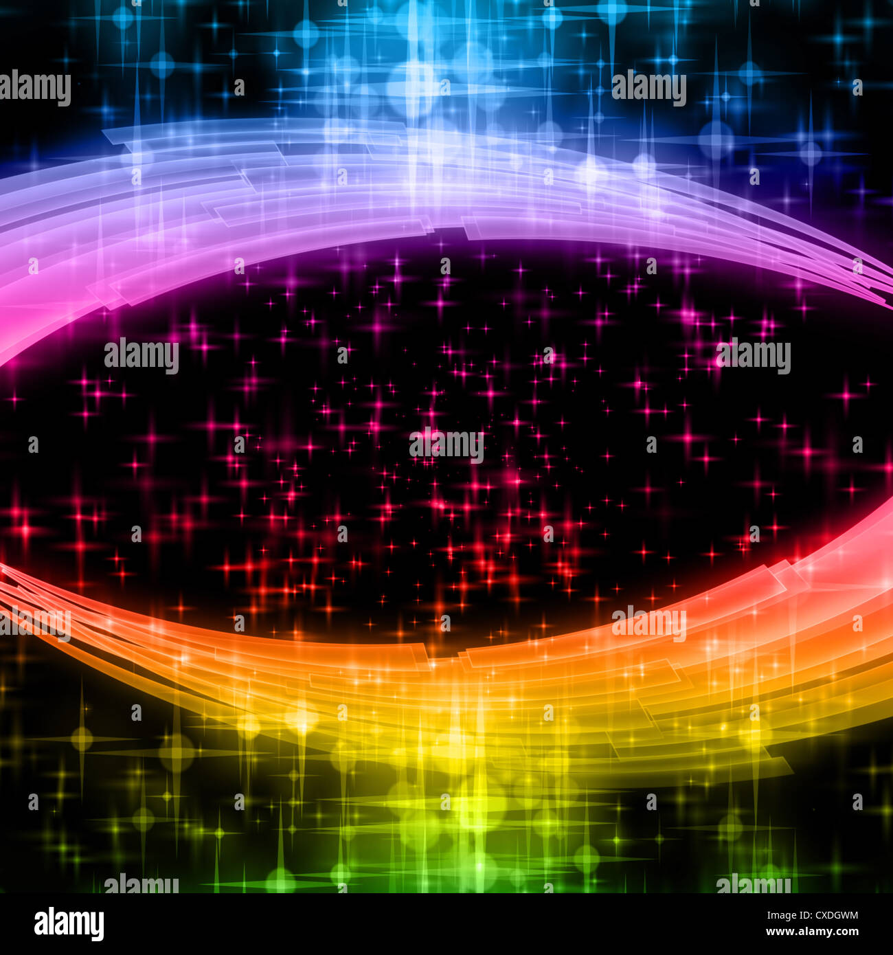 Fantastic Christmas wave design with glowing stars Stock Photo - Alamy