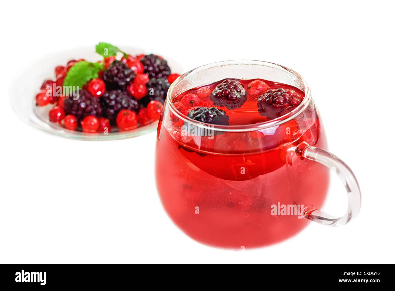 Food tea mint orange Cut Out Stock Images & Pictures - Alamy