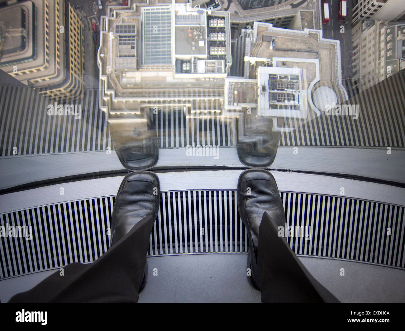 Looking down from a tower building, London, UK Stock Photo - Alamy