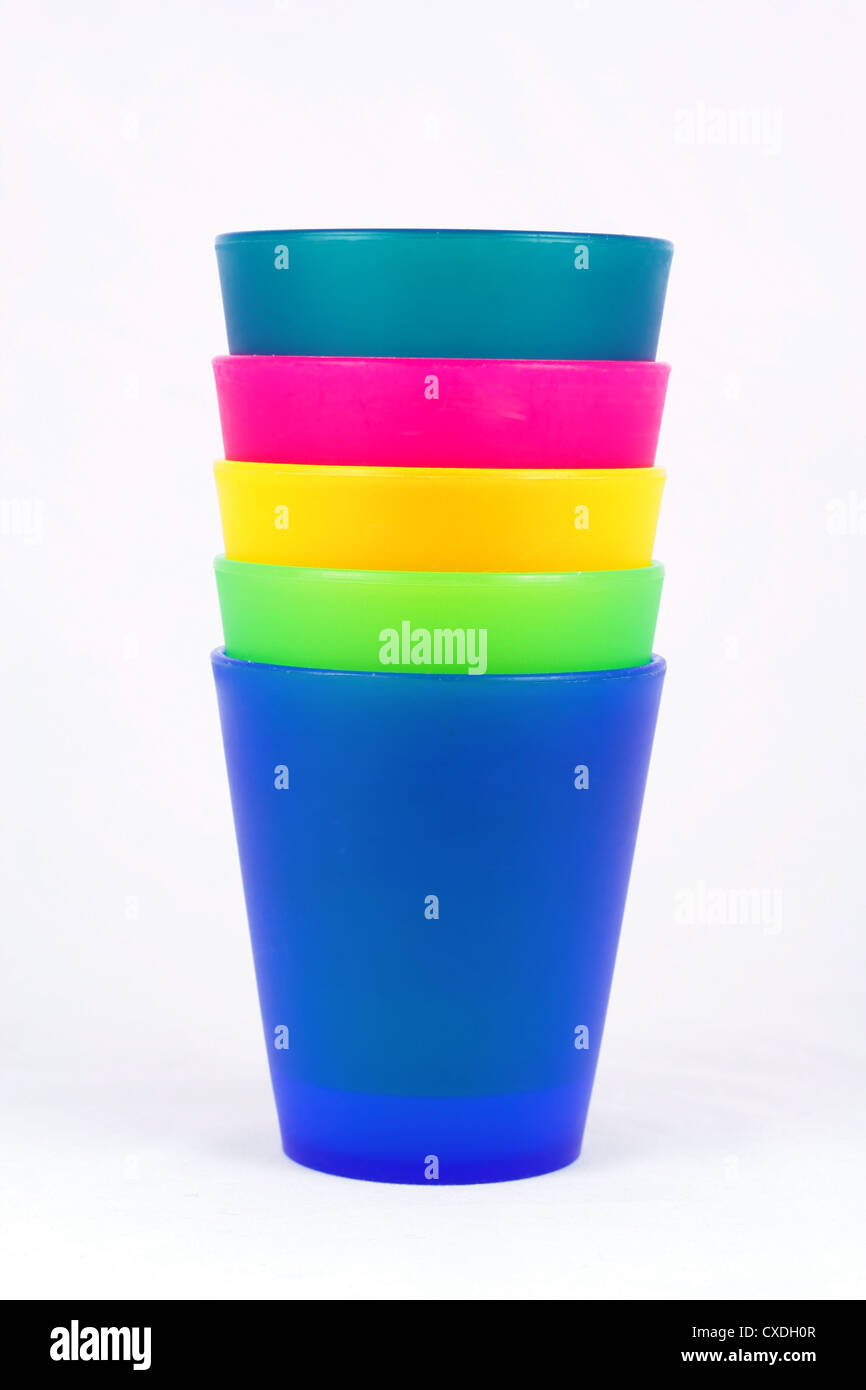 Colored plastic cup Stock Photo - Alamy