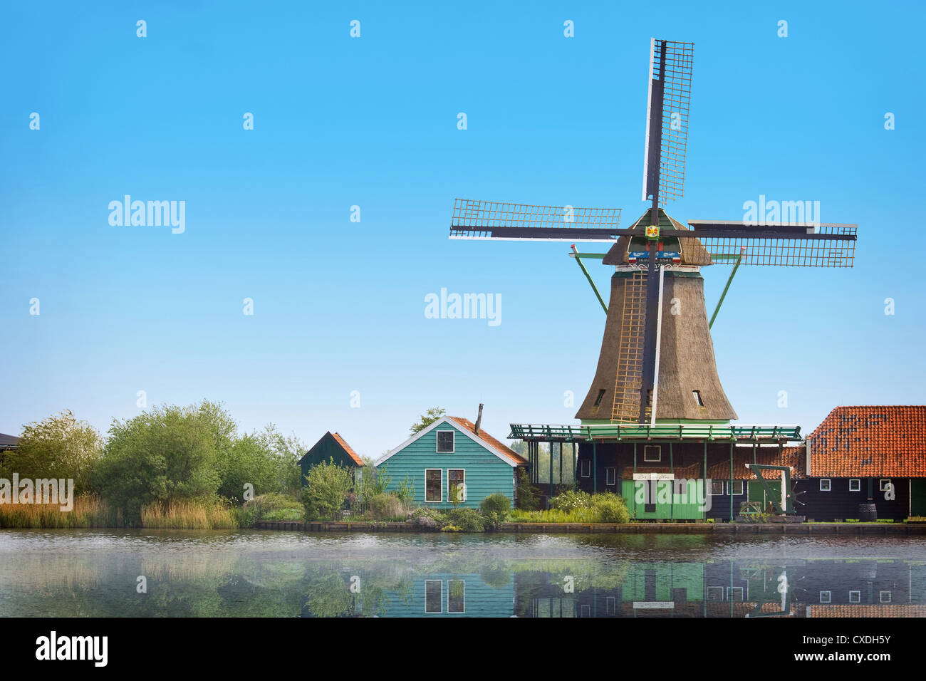 Windmill in Holland Stock Photo - Alamy