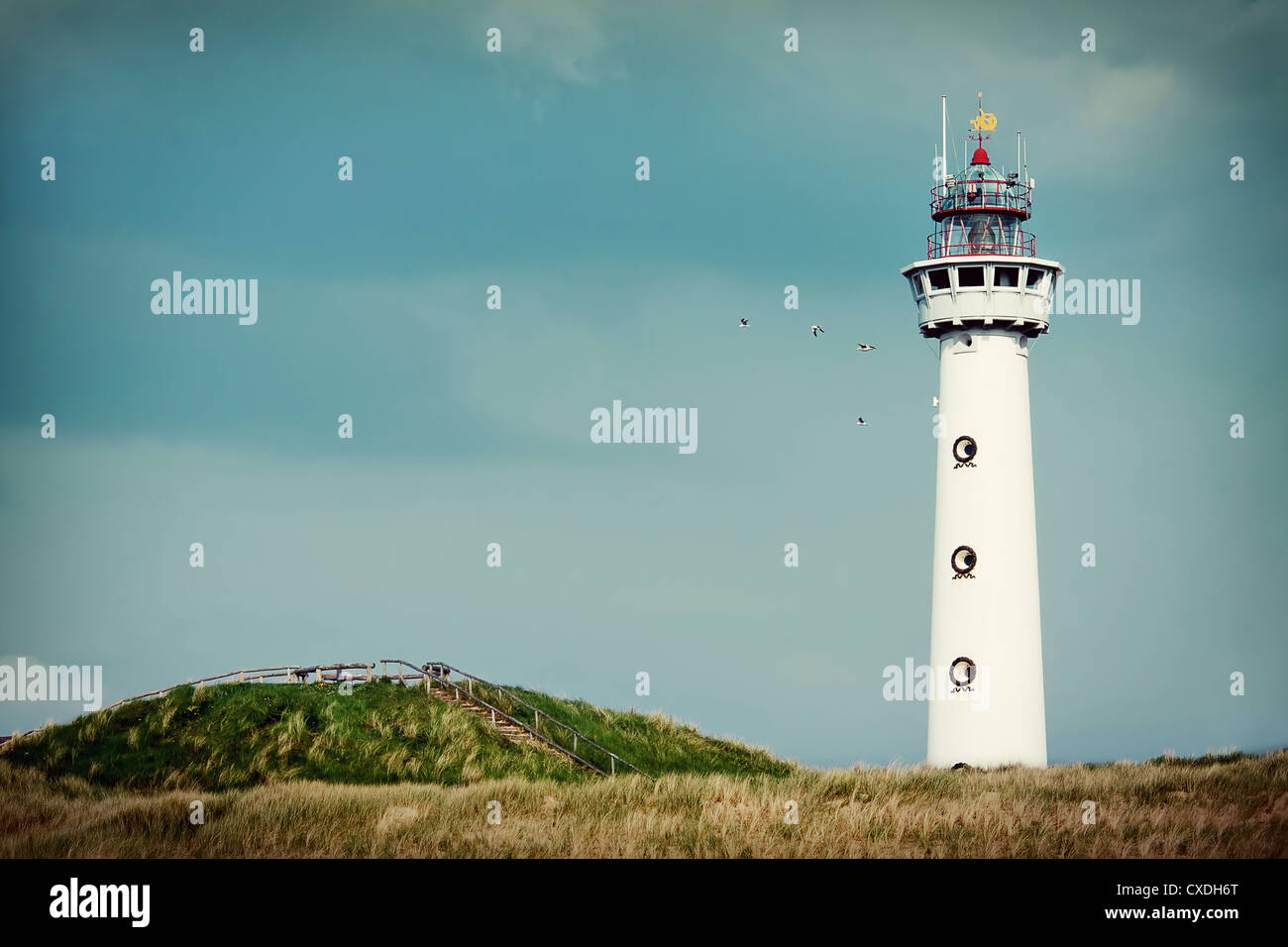 Lighthouse off the east coast Stock Photo - Alamy