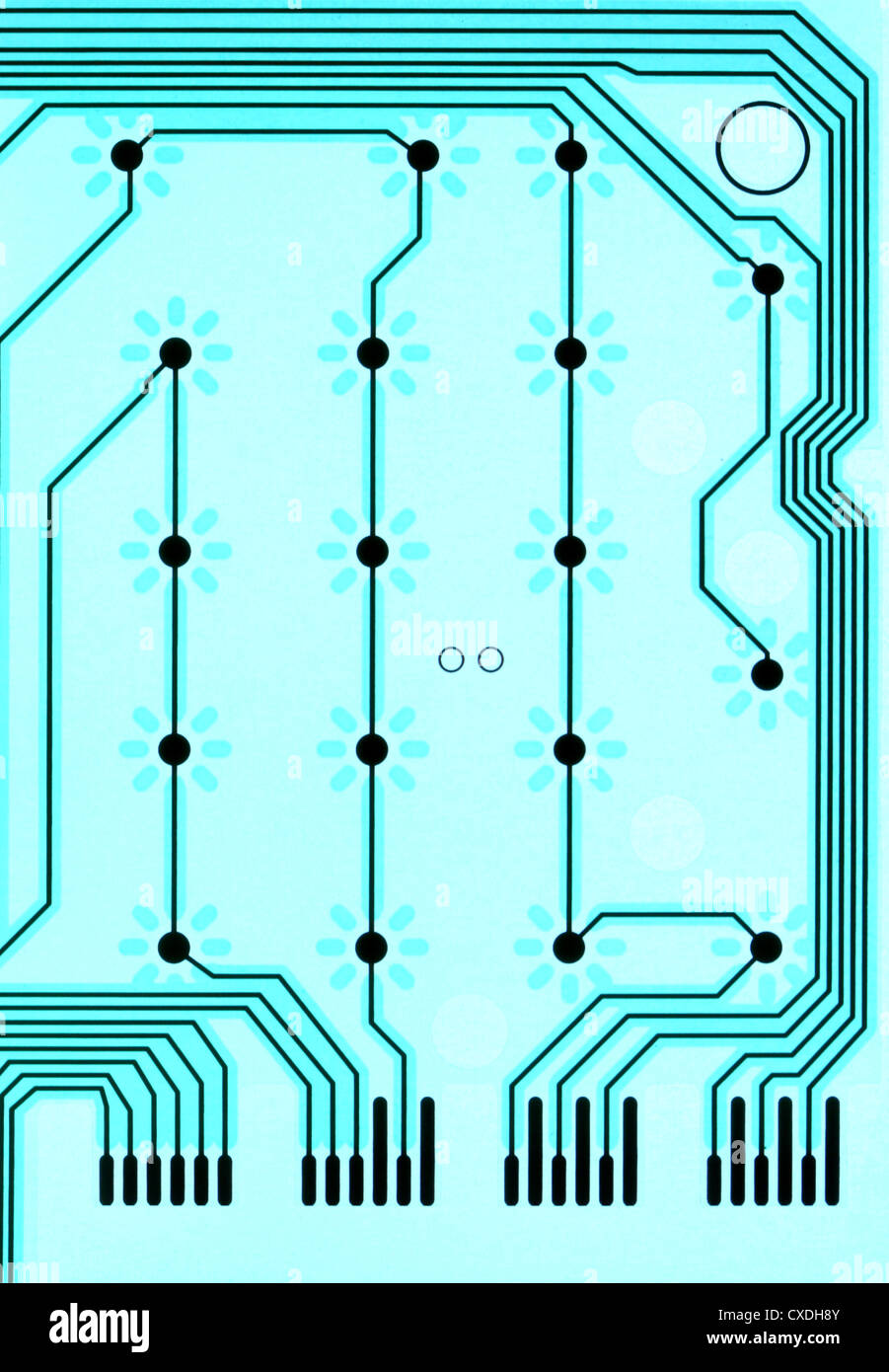 Coloured electronic of the scheme Stock Photo - Alamy