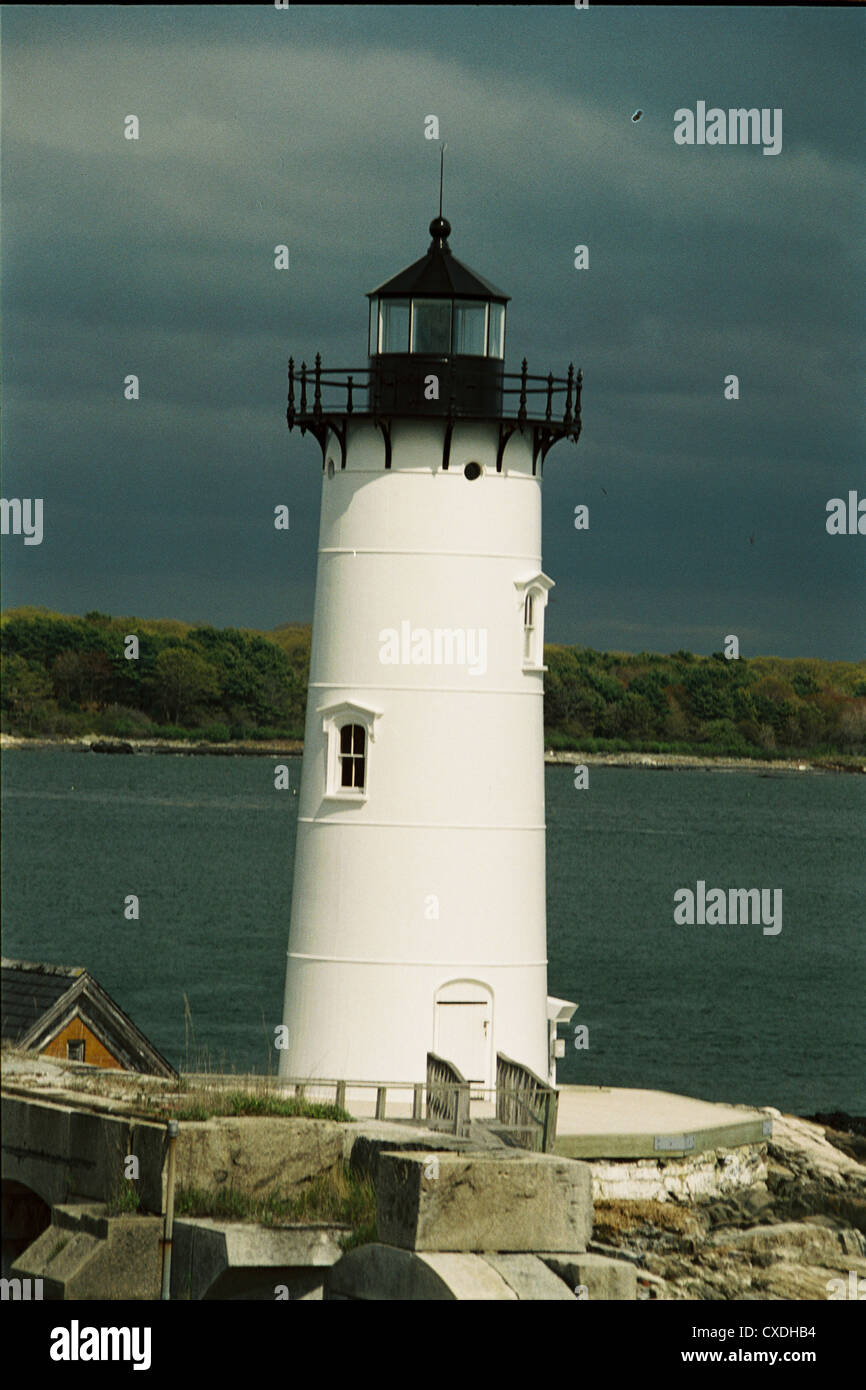 lighthouse located at Portsmouth Harbor, New Hampshire, United States ...