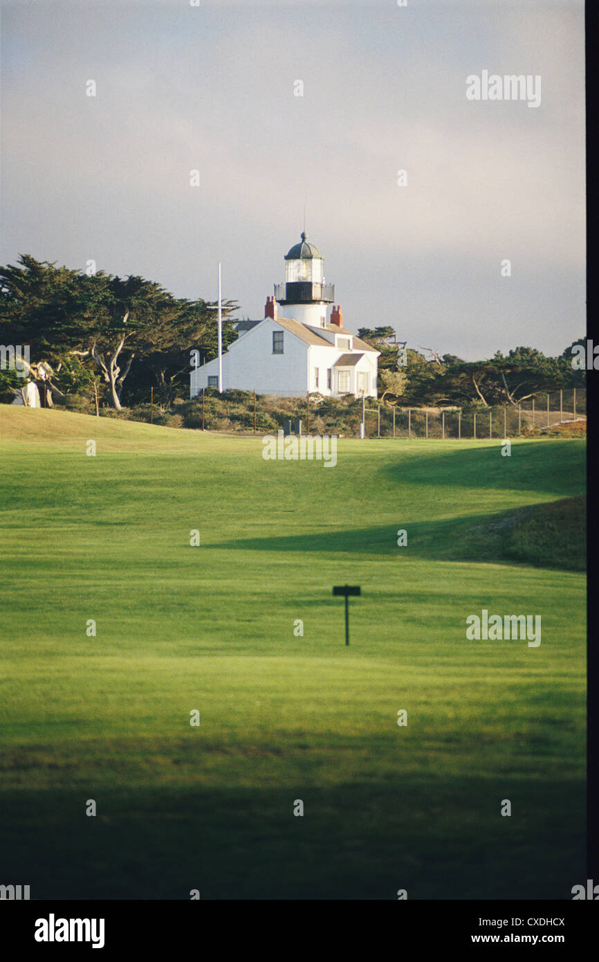 lighthouse located at Point Pinos, California, United States Stock ...