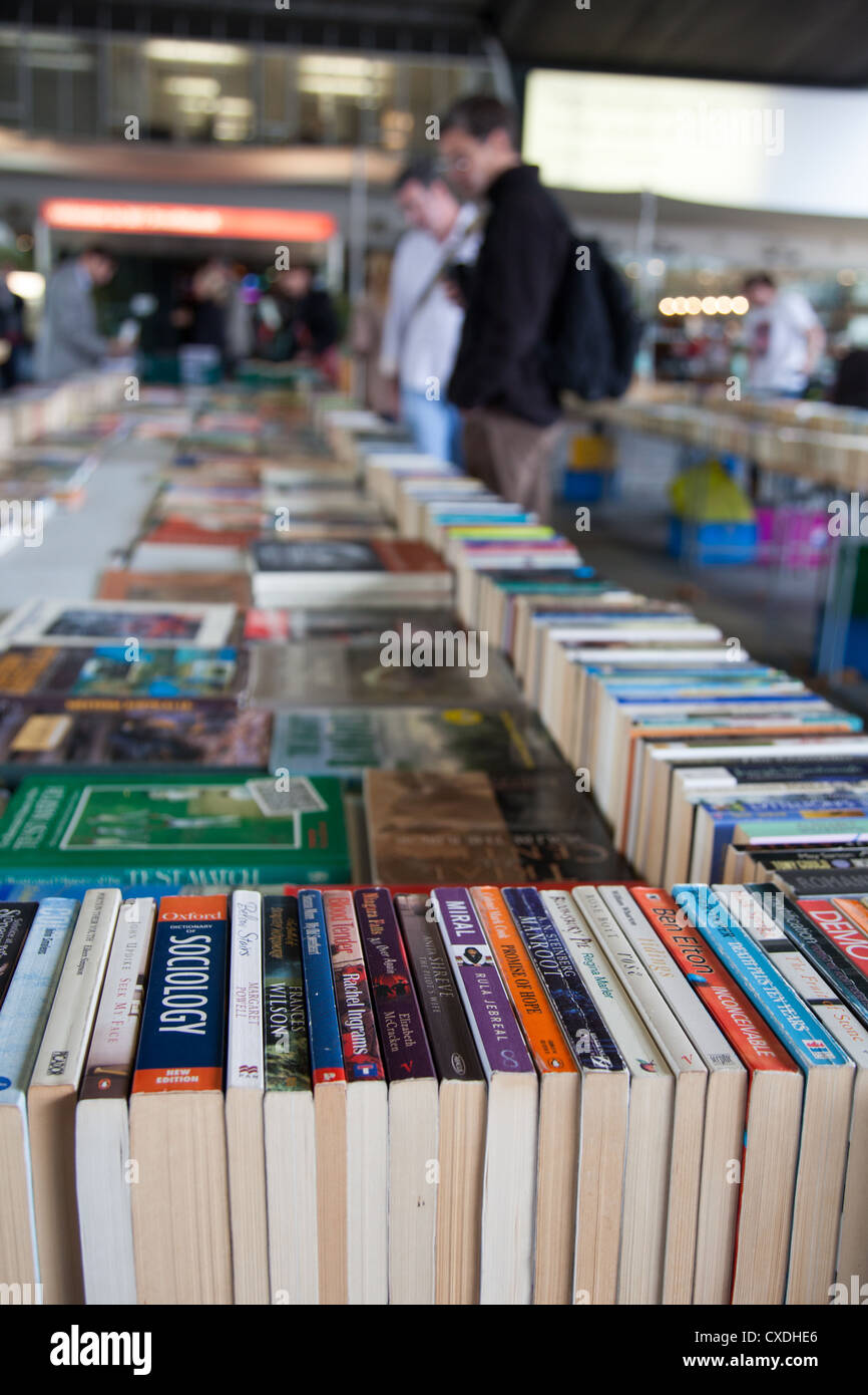 Second hand books for sale under Waterloo Bridge on London's South Bank ...