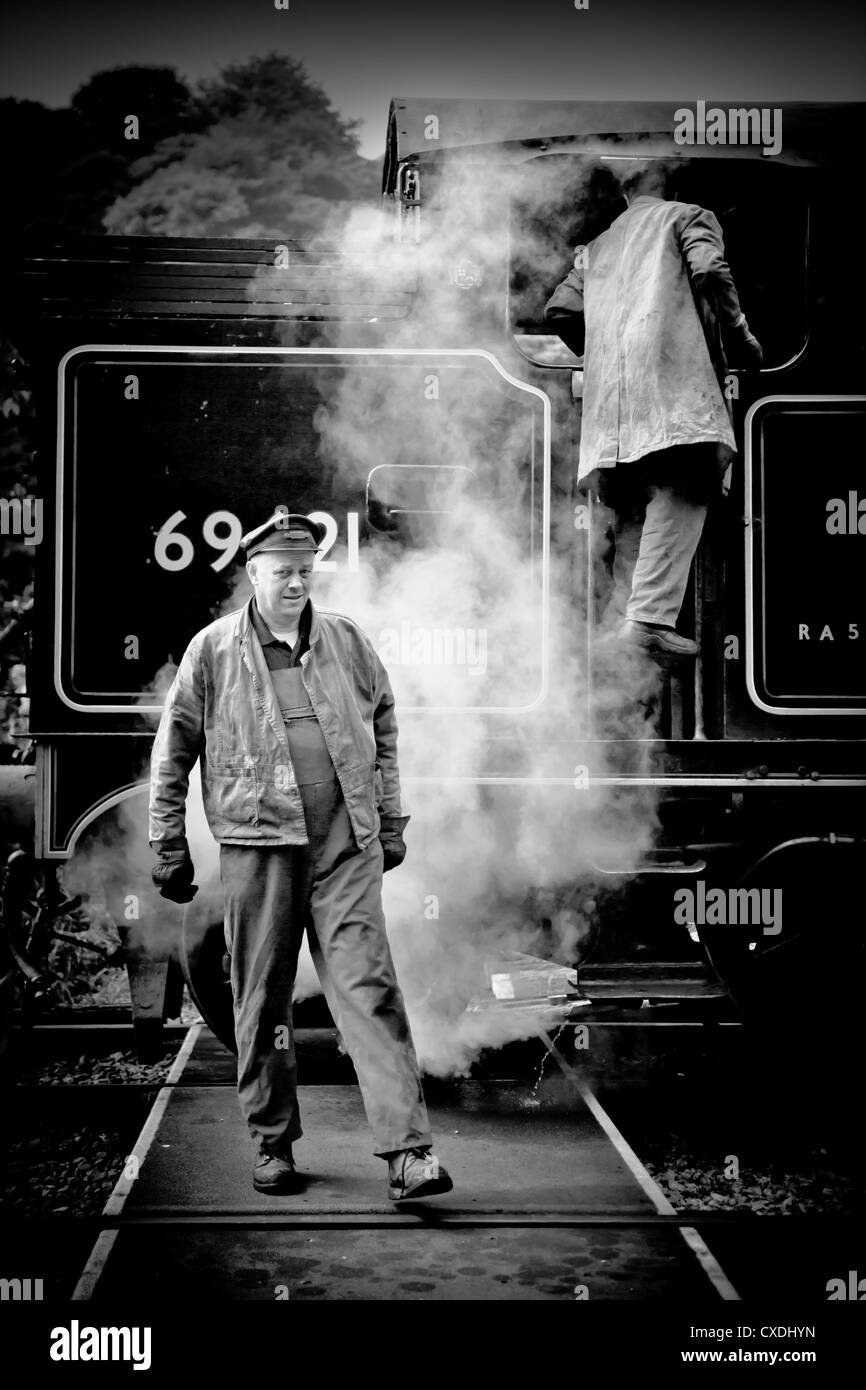 Engine driver of steam locomotive hi-res stock photography and images ...