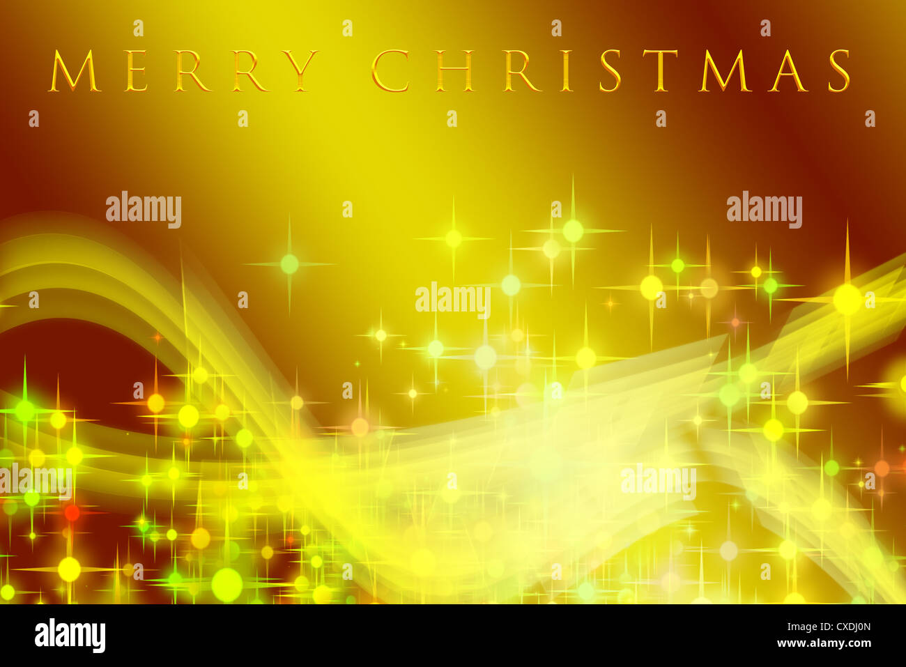 Fantastic Christmas wave design with glowing stars Stock Photo - Alamy