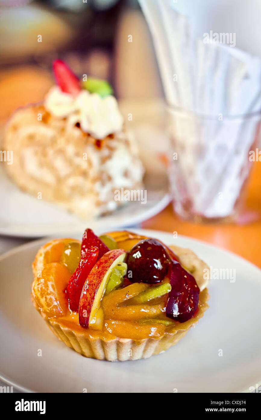Cupcake slice - selective focus Stock Photo - Alamy